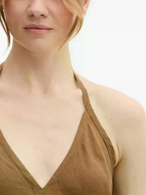 BENETTON Halterneck Backless Maxi Dress