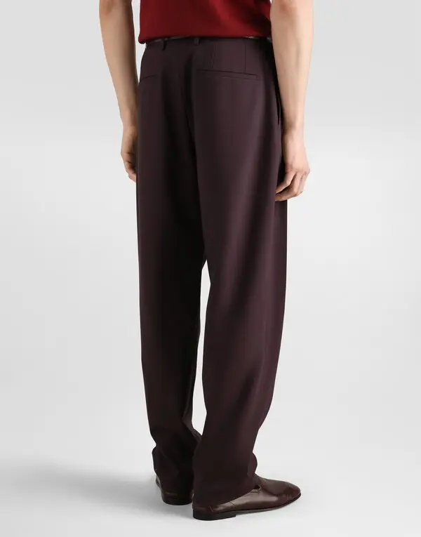 Dolce & Gabbana Wool Trousers Pants And Shorts Multi-colored