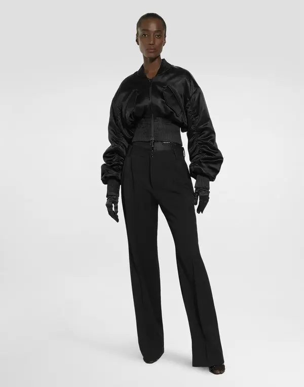 Dolce & Gabbana Flared Woolen Pants Pants And Shorts Wool