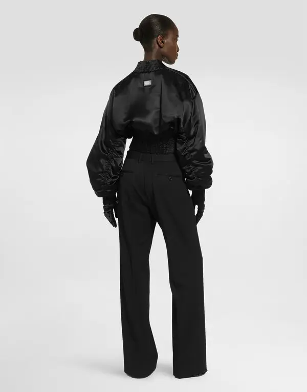 Dolce & Gabbana Flared Woolen Pants Pants And Shorts Wool