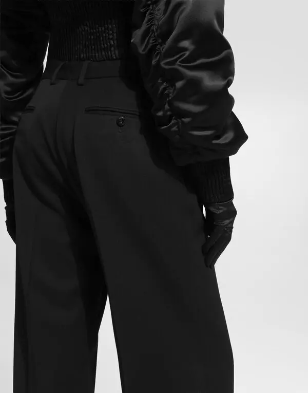 Dolce & Gabbana Flared Woolen Pants Pants And Shorts Wool