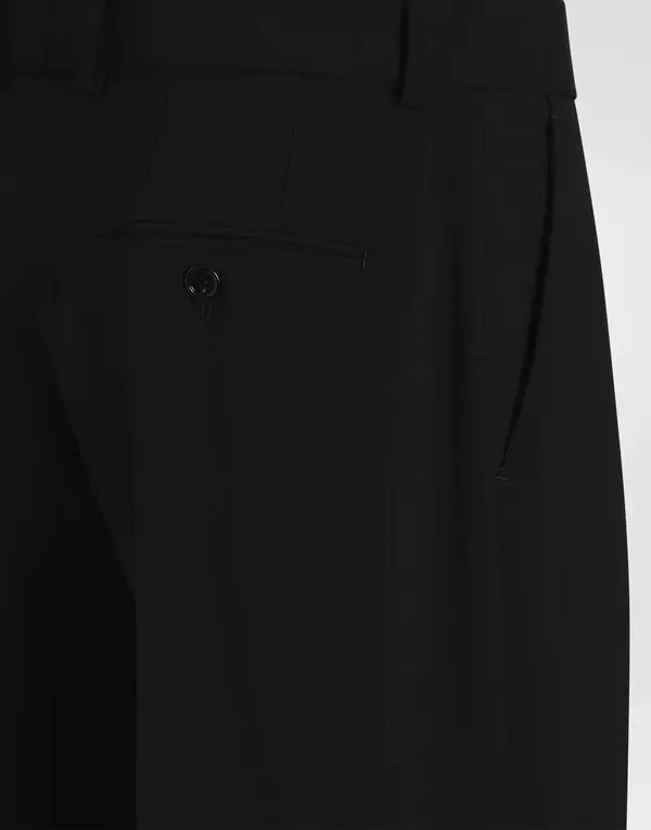 Dolce & Gabbana Micro-ribbed Trousers Pants And Shorts