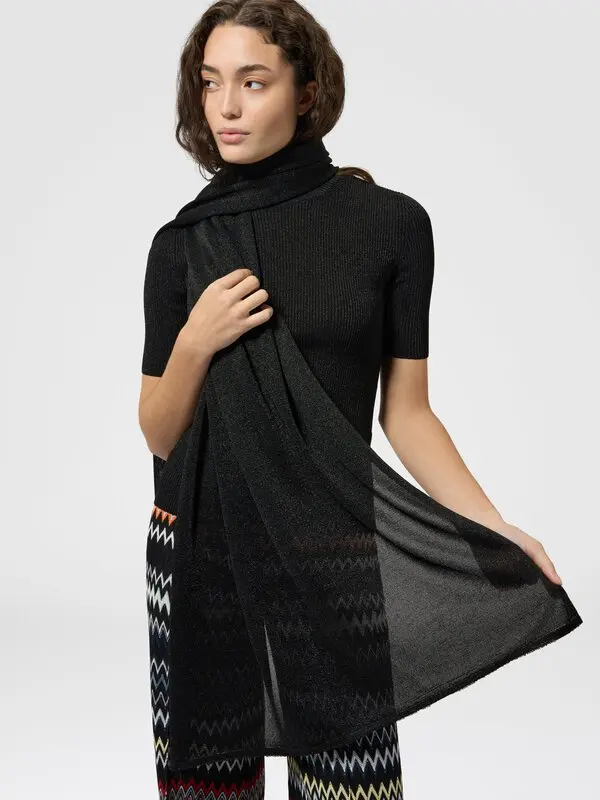 Missoni Stole In Viscose Lamé Blend