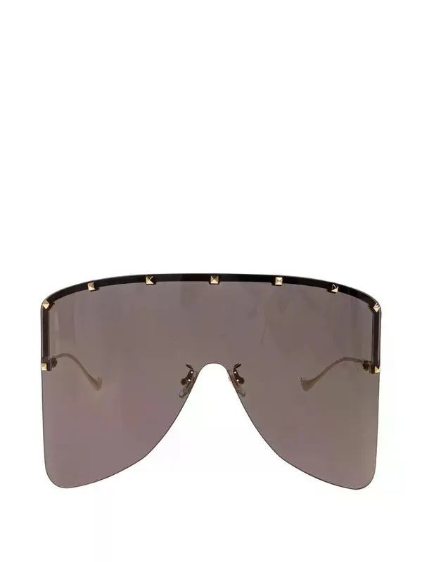 Valentino Garavani Rockstud Shield-frame Sunglasses - Black