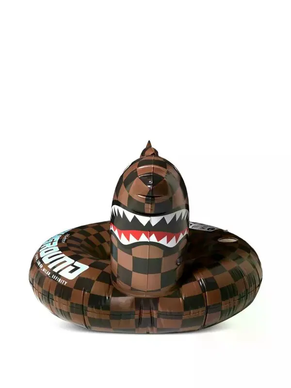 SPRAYGROUND Shark Stash Check-pattern Floaty - Brown