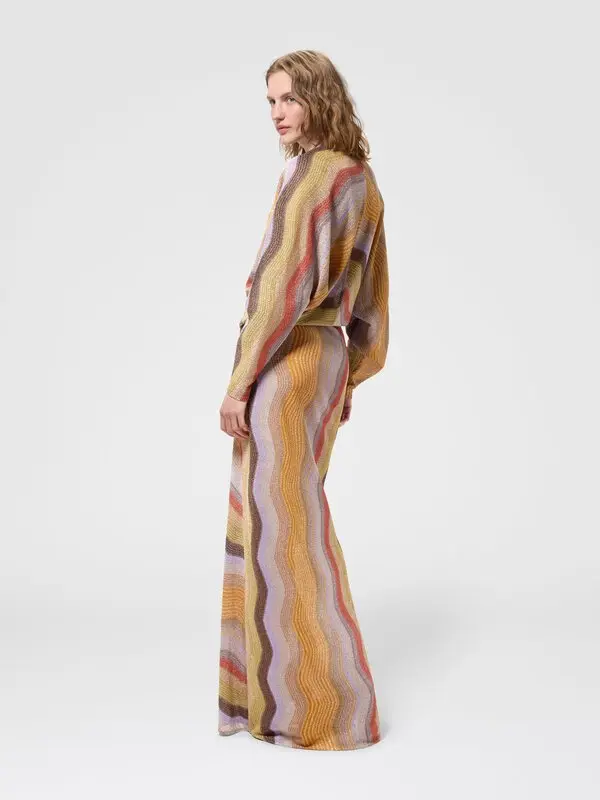 Missoni Long Dress With Deep V-neckline