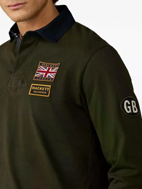 HACKETT  Heritage Rally Badge-patch Polo Shirt