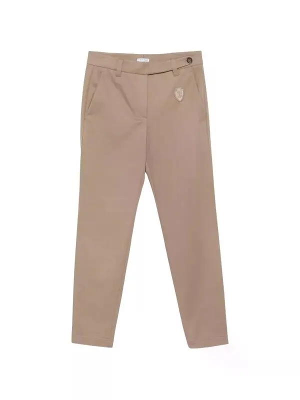 Brunello Cucinelli Logo-patch Tailored Trousers