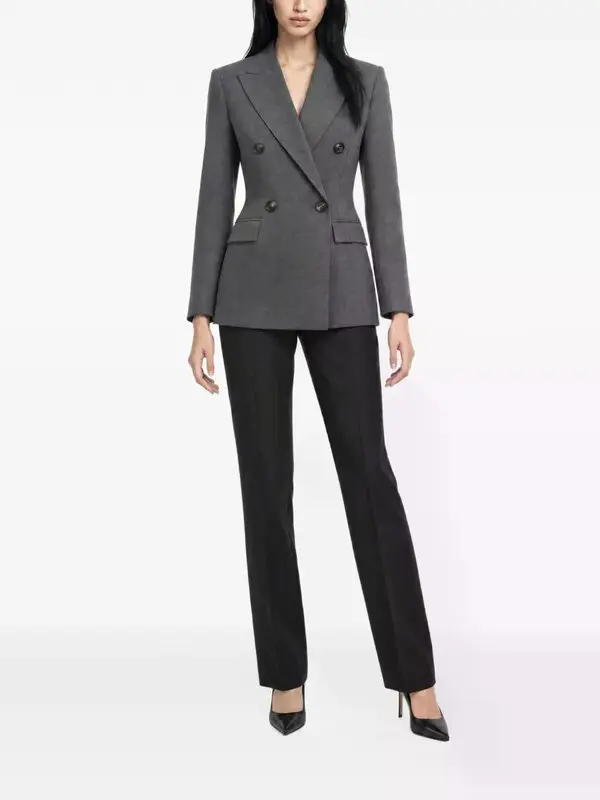 Max Mara Double-breasted Wool Flannel Blazer
