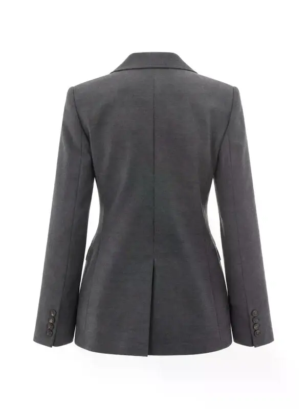 Max Mara Double-breasted Wool Flannel Blazer
