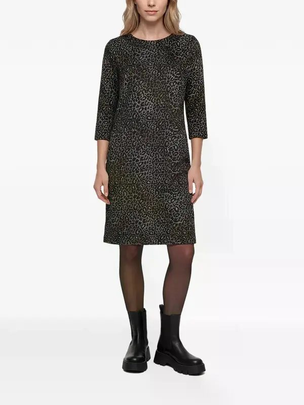 BETTY BARCLAY Leopard-print Mini Dress - Black