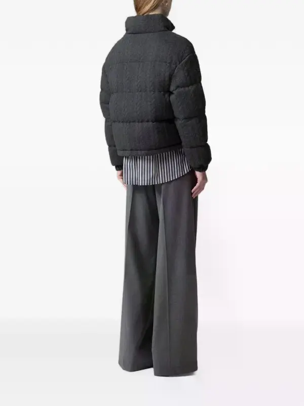 GAELLE PARIS Cable-knit Padded Jacket