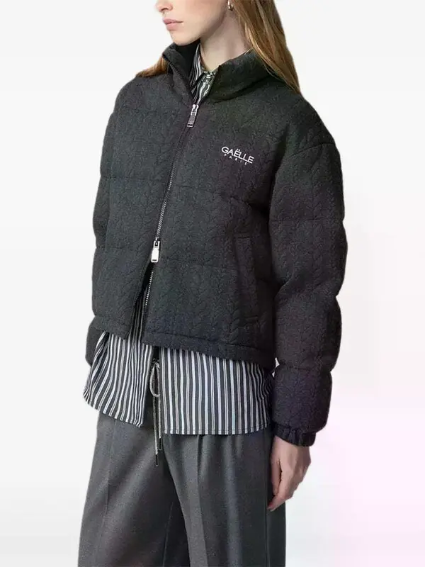 GAELLE PARIS Cable-knit Padded Jacket