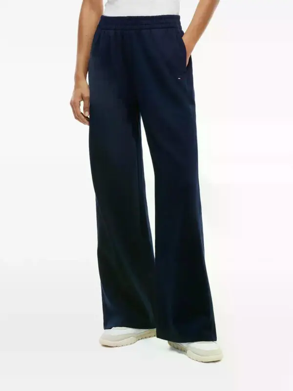 Tommy Hilfiger Logo-embroidered Wide-leg Track Pants