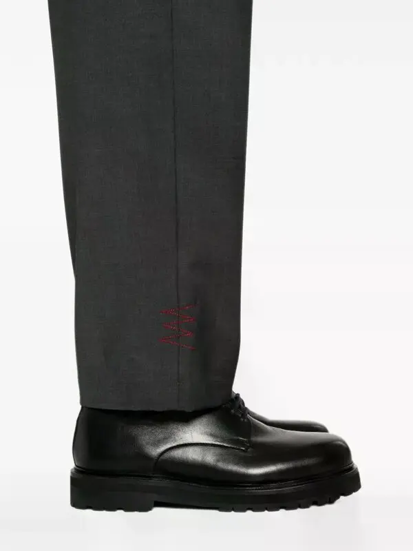 AMARANTO Drawstring Straight-leg Trousers