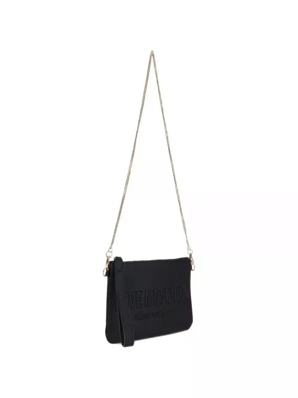 Moschino Logo-embossed Chain-link Shoulder Bag