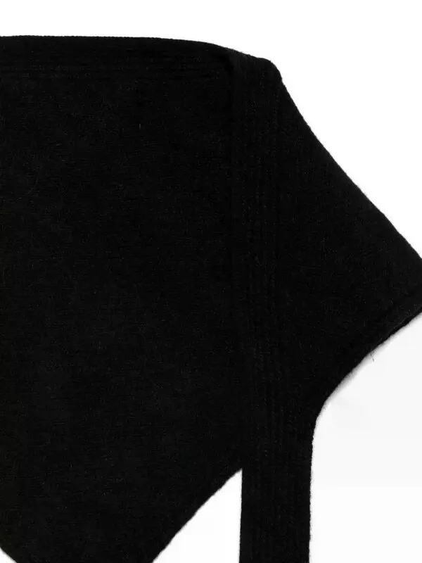 Jacquemus Le Chale Gros Grain Shawl - Black