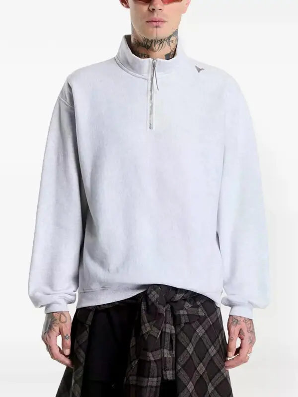 ROA Logo-embroidered Half-zip Sweater
