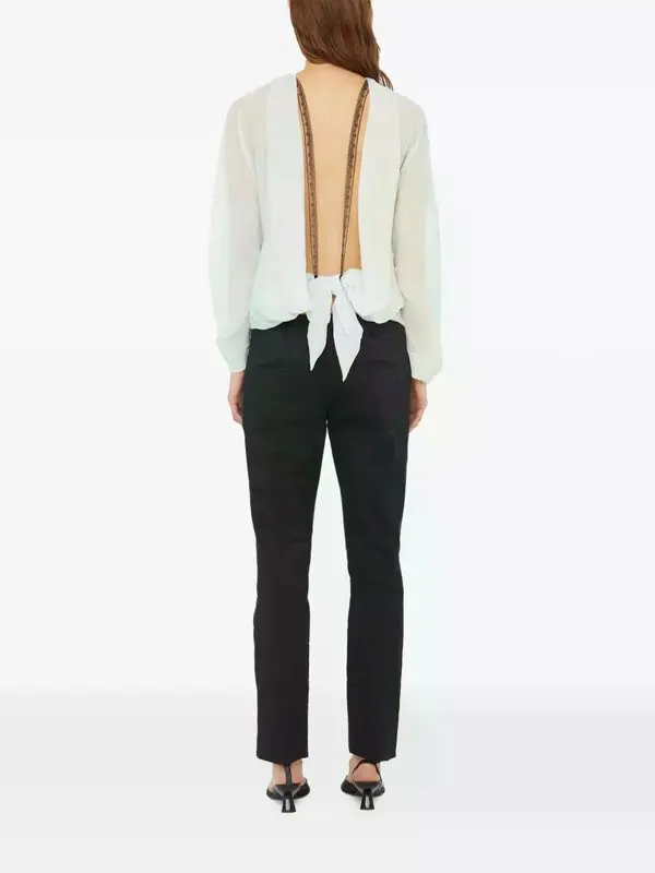 Christopher Esber Lace-trim Open-back Top