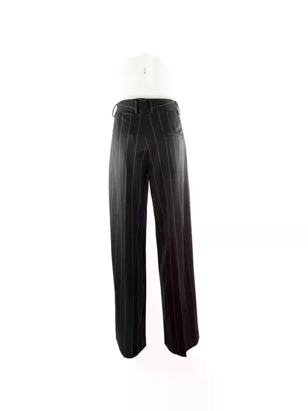 FEDERICA BONIFACI Pinstripe-pattern Cashmere Trousers