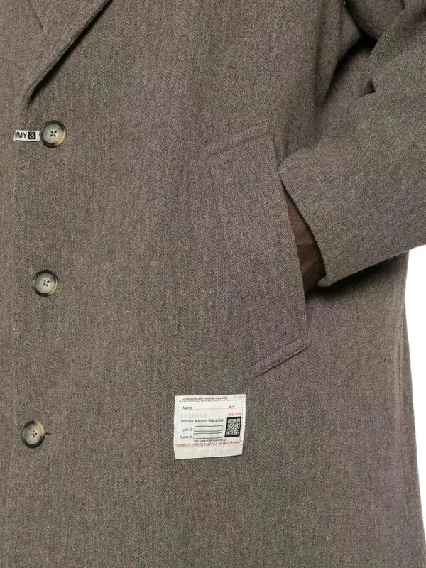 Mihara Yasuhiro Shifted-shoulder Overcoat