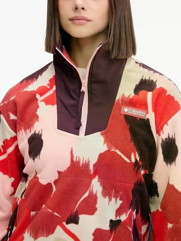 Columbia Floral Zip-up Sweatshirt