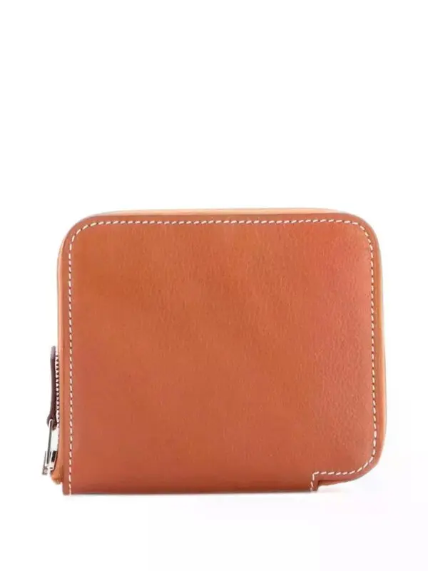 Hermès Azap Zip Around Wallet Silk'in Evercolor Compact Small Wallets