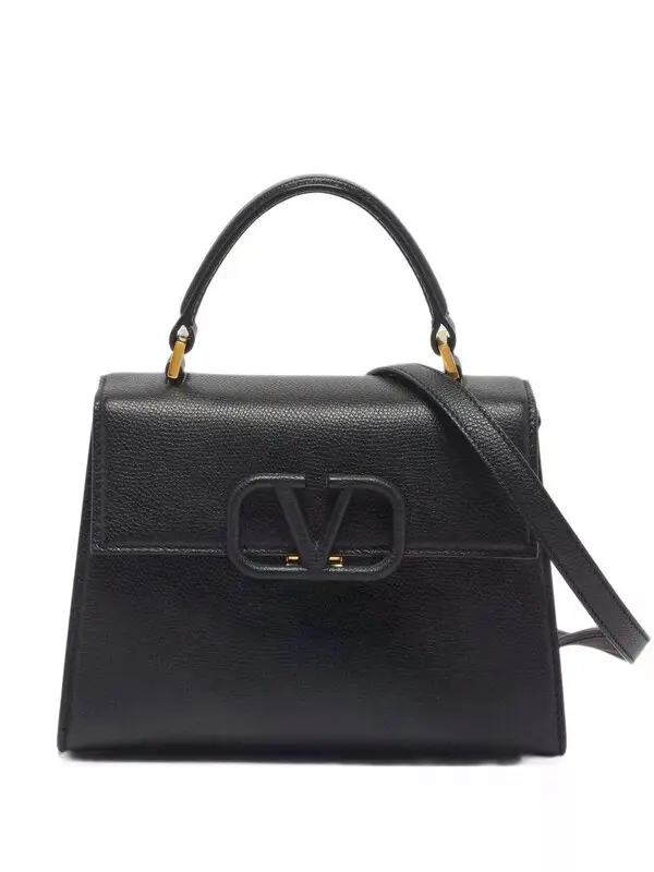 Valentino Garavani Small Vsling Leather Tote Bag - Black
