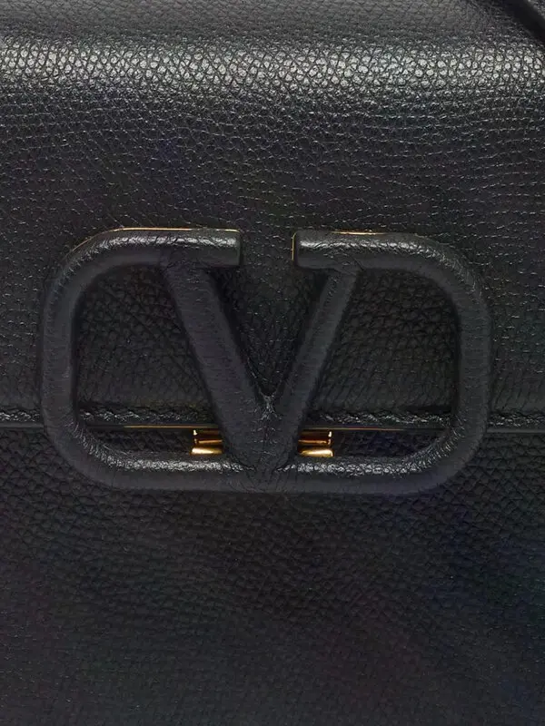 Valentino Garavani Small Vsling Leather Tote Bag - Black