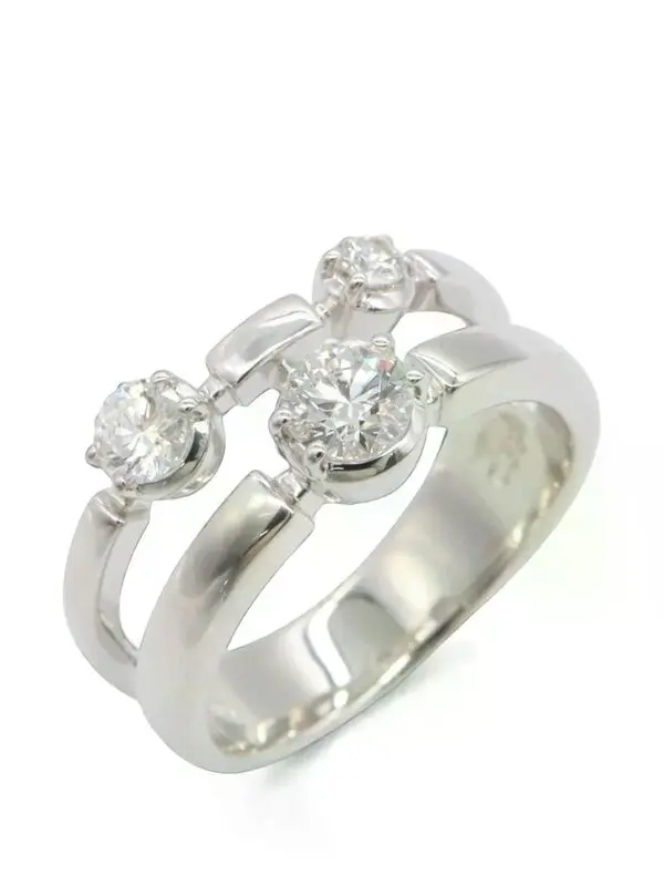 TASAKI 2010s Diamond Double-band Ring