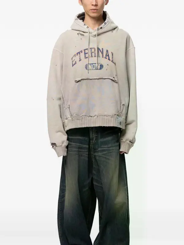 Mihara Yasuhiro Sun-faded Like Hoodie - Neutrals