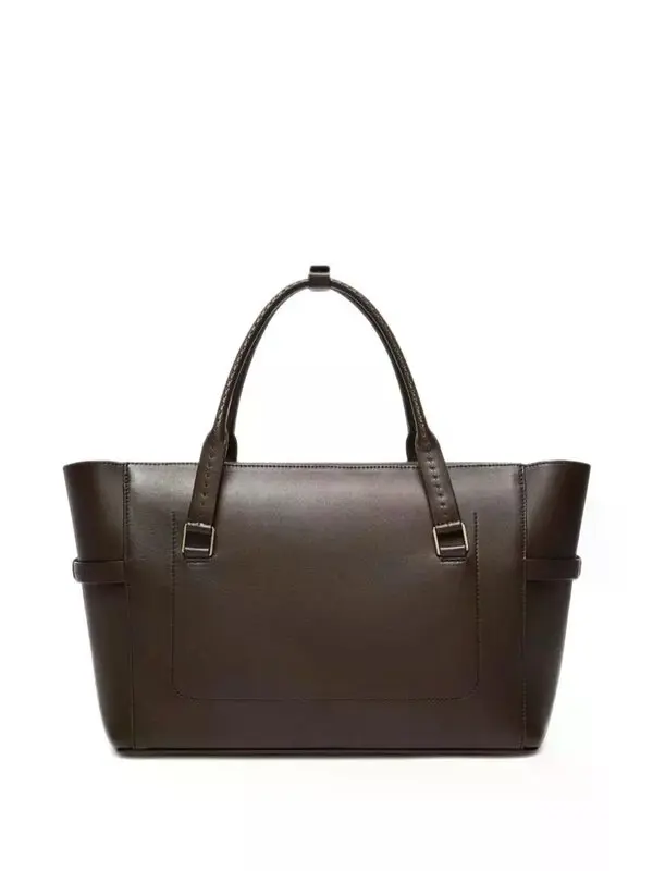 Max Mara Margaux Soft Smooth Leather Handbag Dark - Brown