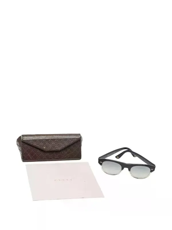 Gucci Round-frame Gradient Sunglasses
