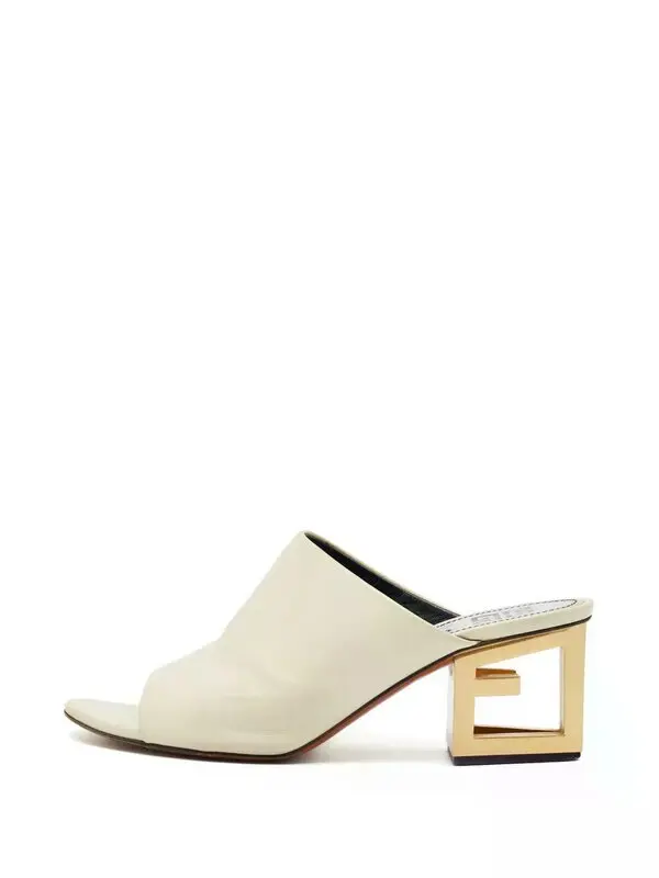 Givenchy Triangle Leather Mules