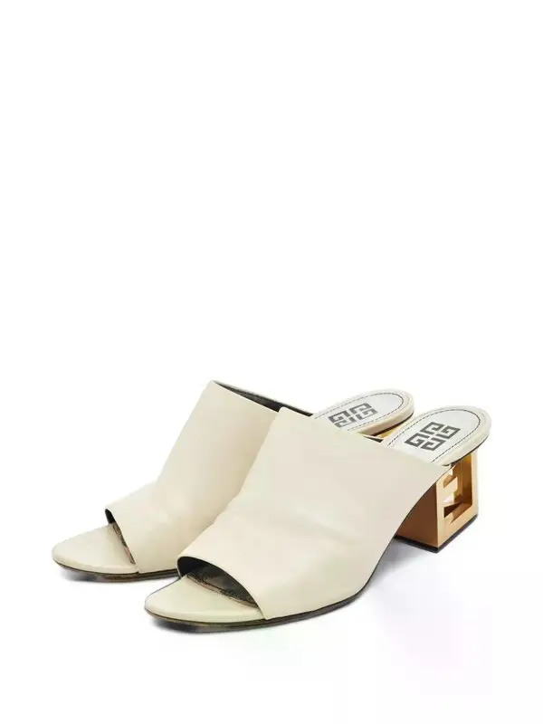 Givenchy Triangle Leather Mules