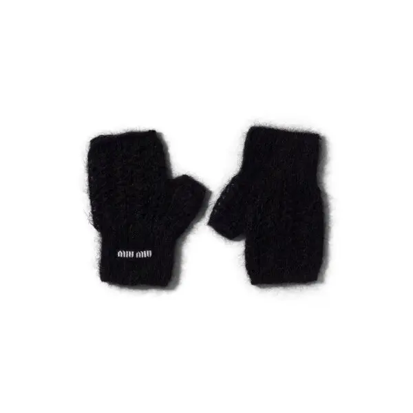 Miu Miu Mohair Fingerless Gloves