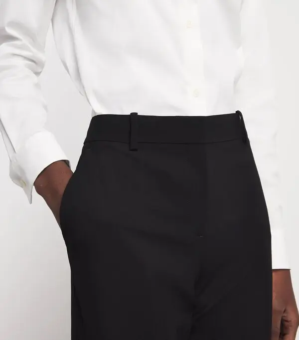 Theory Stretch-wool Cropped Treeca Trousers