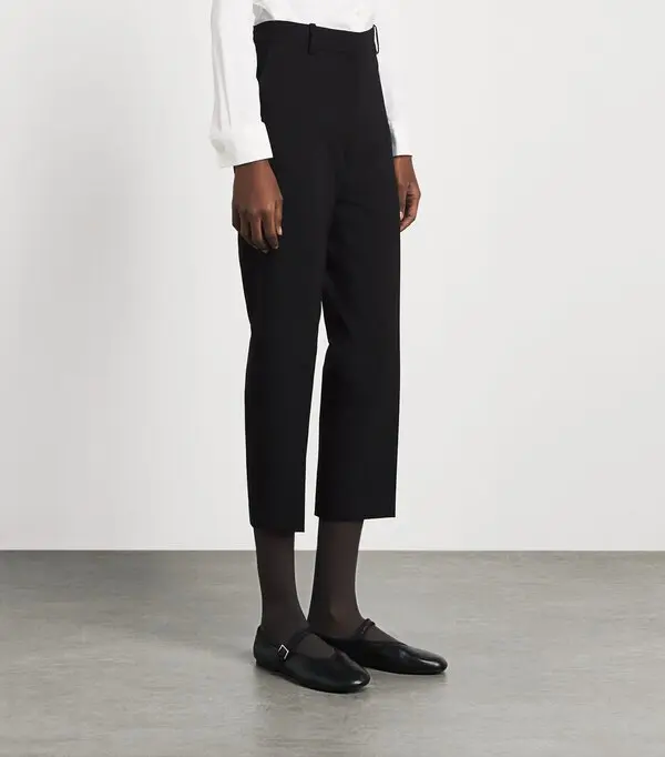 Theory Stretch-wool Cropped Treeca Trousers