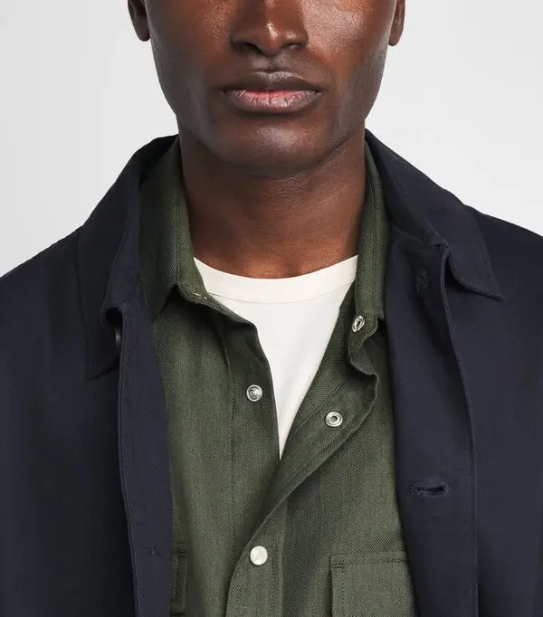 JACOB COHЁN Cotton-cashmere Batavia Western Shirt