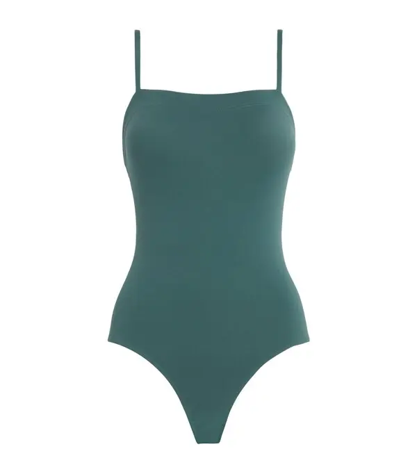 ERES Square-neck Aquarelle Swimsuit - Blue