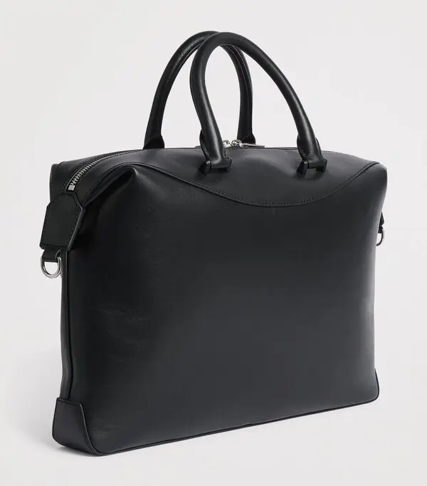 Paul Smith Leather Signature Tab Duffle Folio Bag