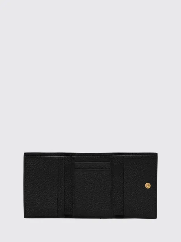 Dolce & Gabbana Tri-fold Wallet In Grained Calfskin With Logo