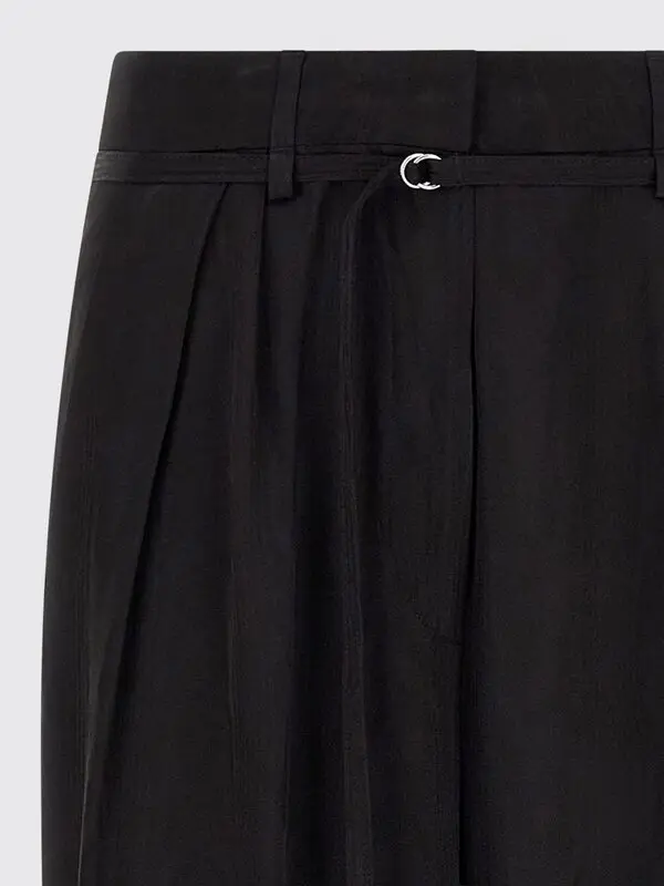 Dries Van Noten High-waisted Wide-leg Cotton Palazzo Pants With Belt