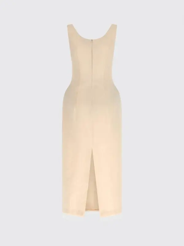 Magda Butrym Off-the-shoulder Silk Blend Midi Sheath Dress