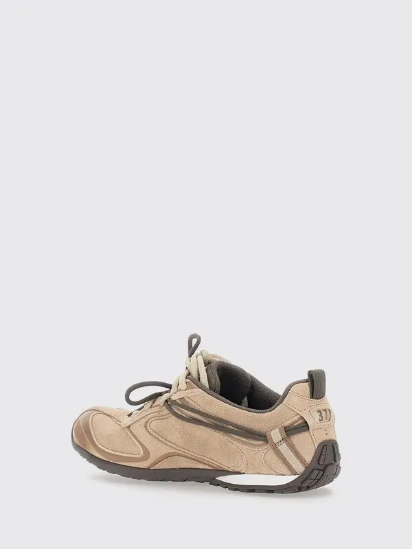 Balenciaga Radar Low-top Sneakers In Calfskin And Suede With Printed Logo