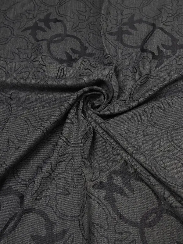 Pinko Love Birds Monogram Viscose-blend Square Scarf