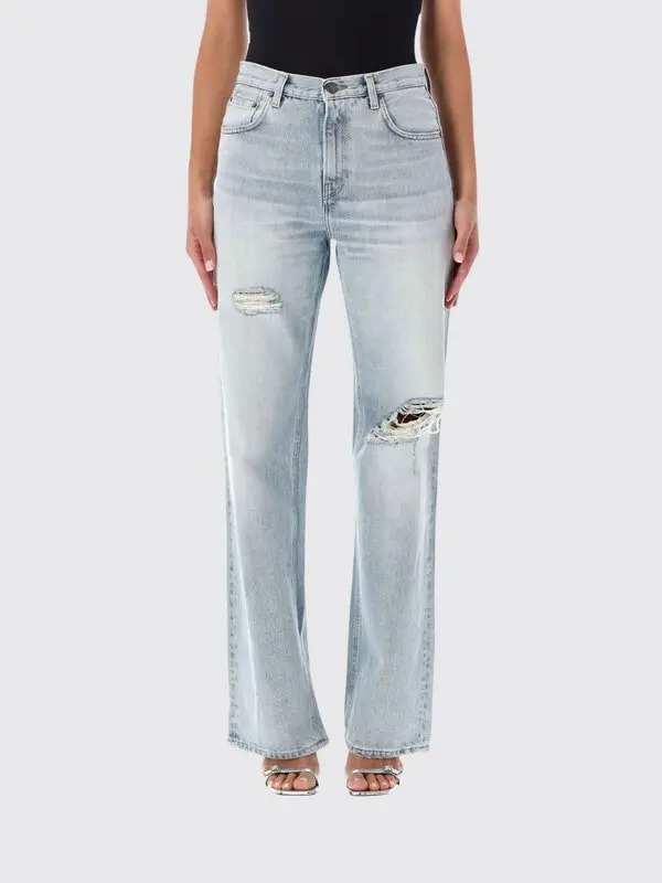 HAIKURE Bonnie High-waisted Wide-leg Jeans With 5-pocket Design - Denim