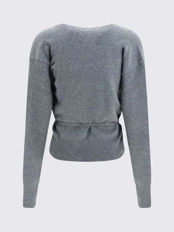 Extreme Cashmere Cashmere-blend Wrap Cardigan With V-neck And Belt