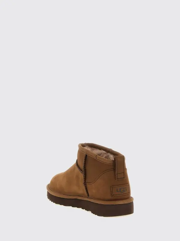 UGG Classic Ultra Mini Boots In Nubuck With Wool Lining