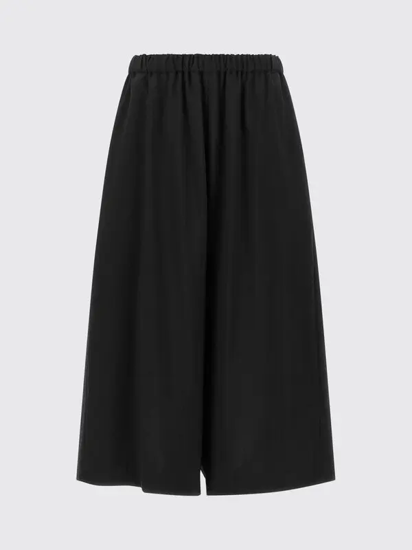 Comme Des Garçons Wool Wide-leg Trousers With High Elasticated Waist